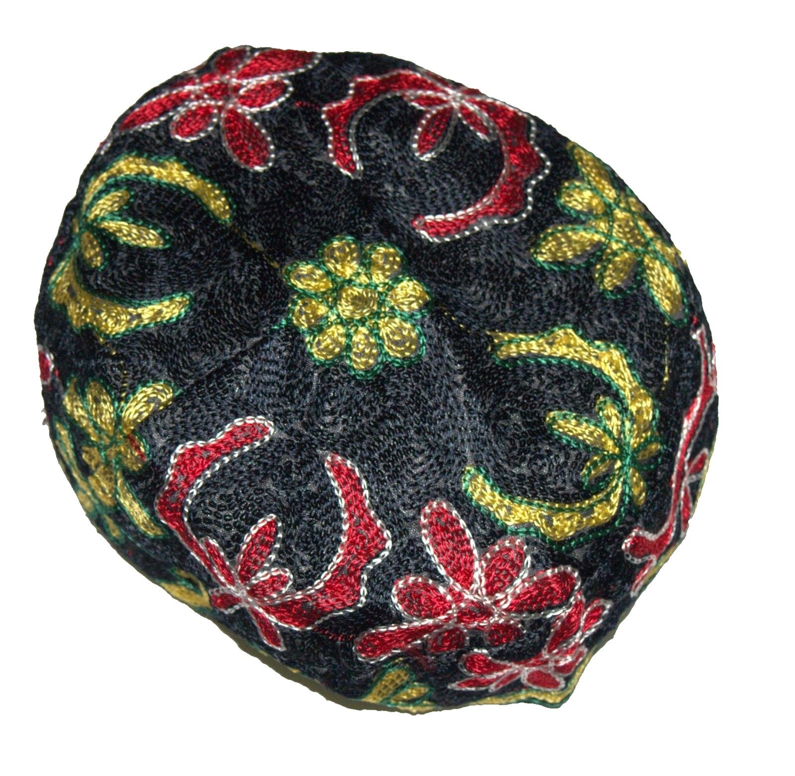 Bukharian Bucharian Kippah Skull Cap Embroidered Judaica Black 56 ...