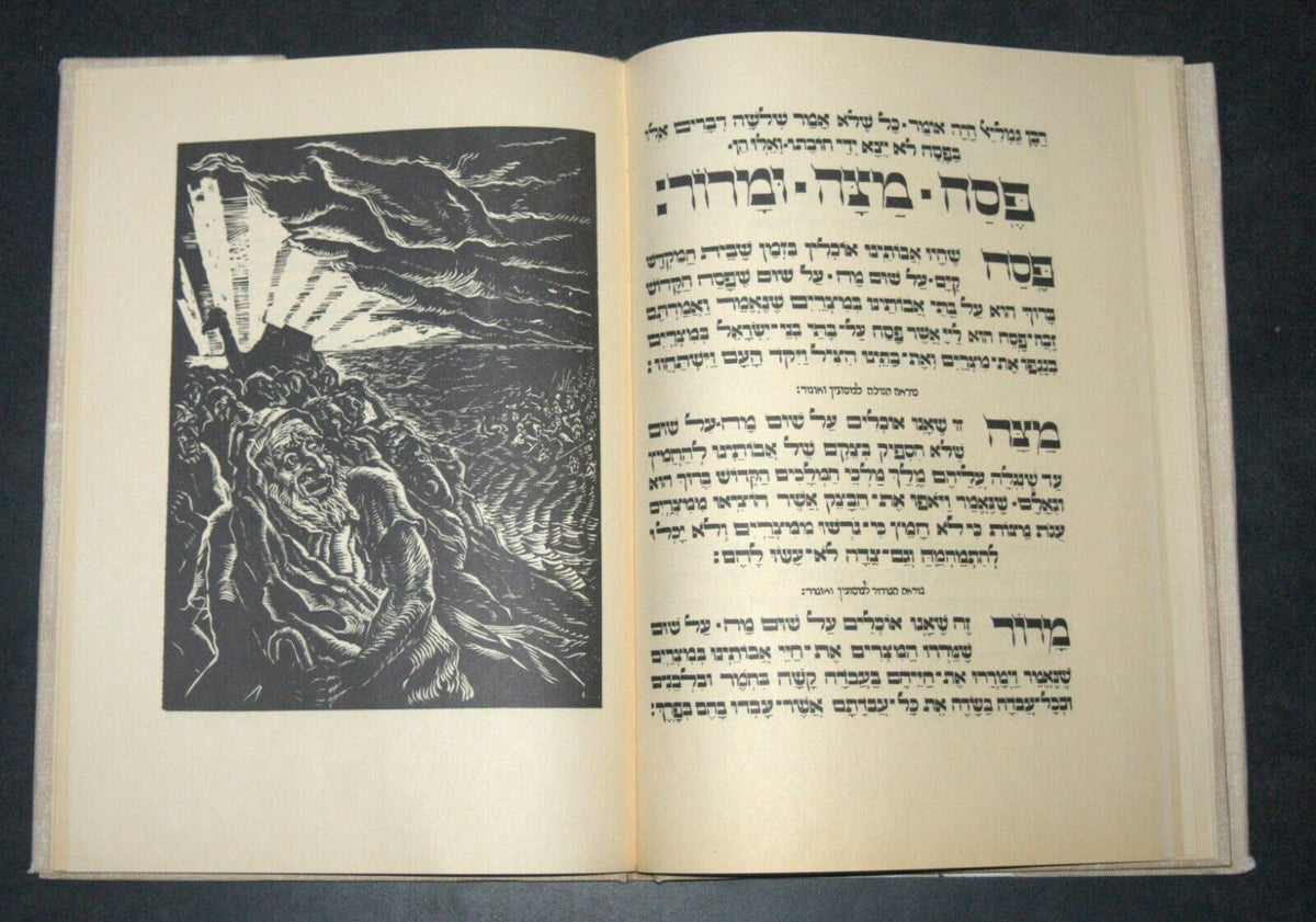 Judaica Pesach Passover Woodcut Jacob Steinhardt Haggadah 1979 Hebrew ...